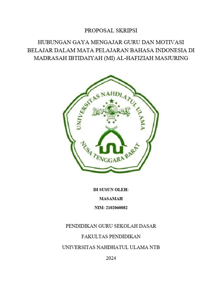 BAB I, II Dan III Proposal Penelitian Kuantitatif Amah | PDF