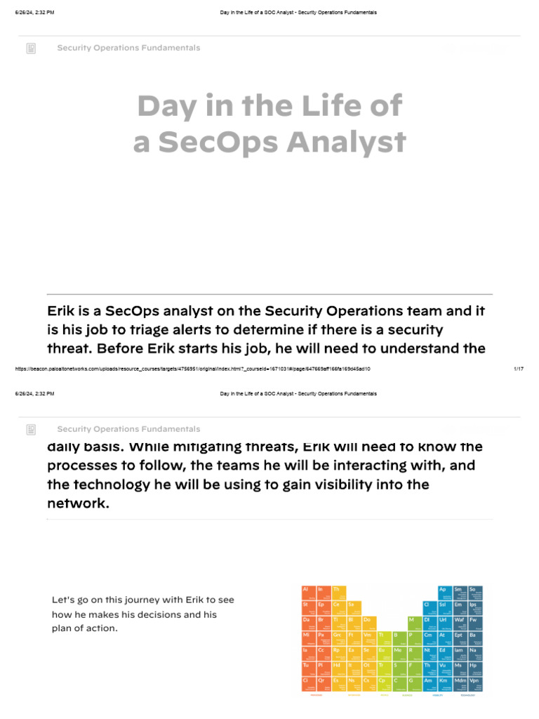 SecOps Analyst's Daily Routine | PDF | Computer Security | Security