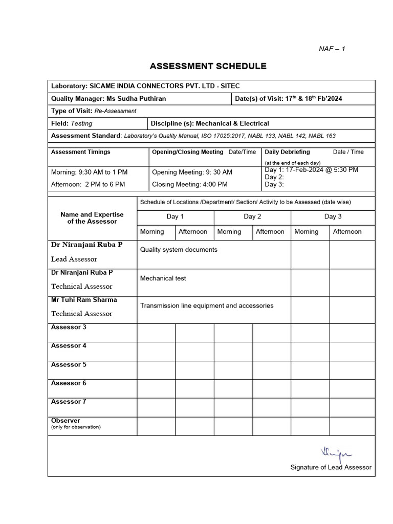 NAF 1 - Sicame - 20240219075625 | PDF | Technology & Engineering