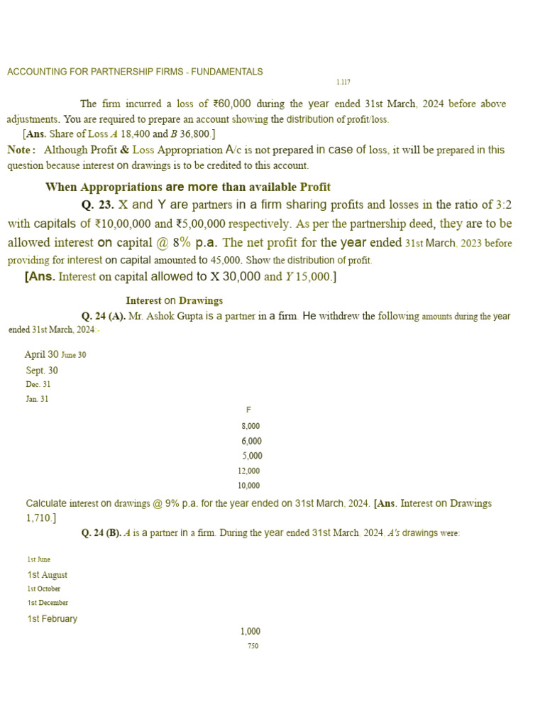 Accounts 2024 12@ | PDF | Partnership | Interest
