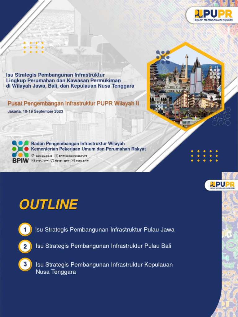 Puswil II BPIW PUPR - Isu Strategis Pembangunan Infrastruktur PKP Jawa ...