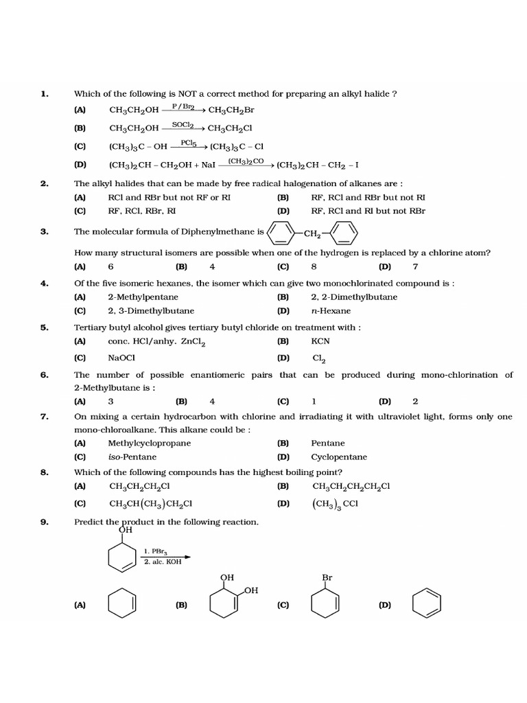Halogen Containing Organic Compounds - DTS-1 | PDF