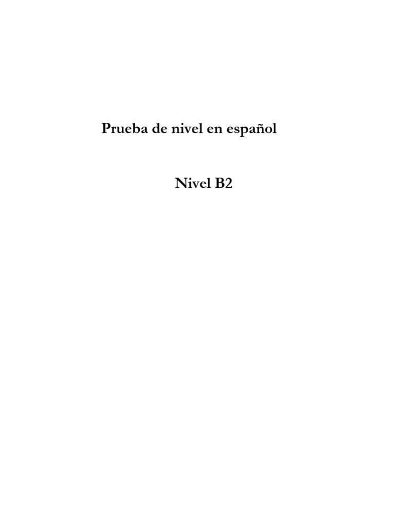 B2 Spanish - Samplecbv | PDF | Los consumidores