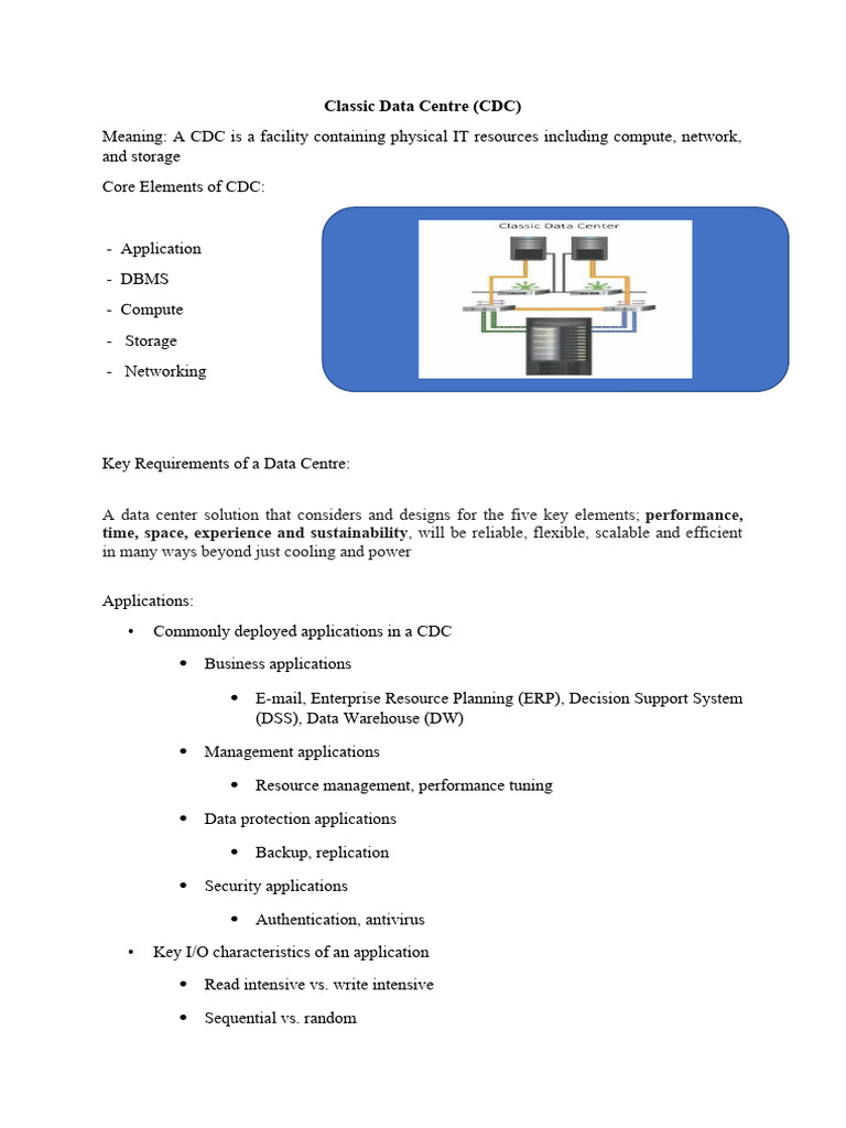 Classic Data Centre | PDF | Replication (Computing) | Computer Data Storage