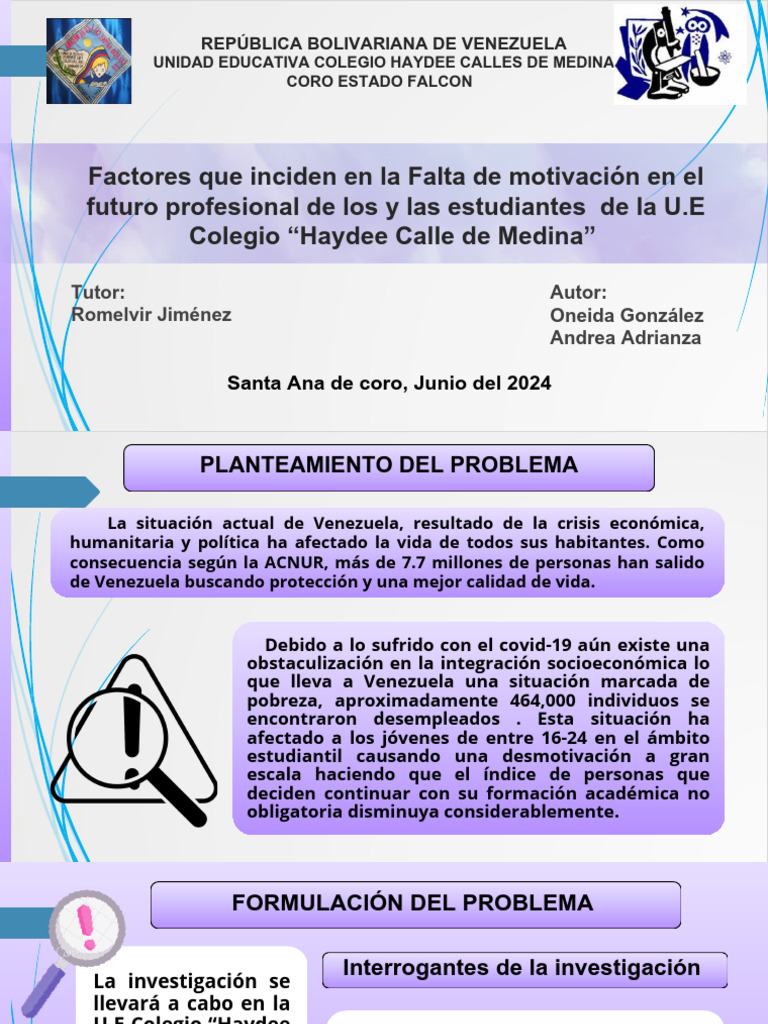 Defensa Proyecto - PPTX - 20240611 - 114602 - 0000 | PDF | Motivación | Motivacional
