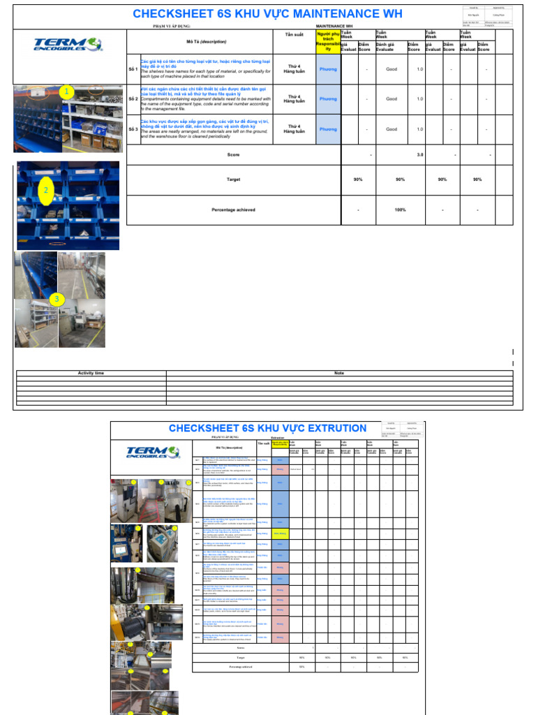 Checksheet 6S Standard - EXT Area 171123 | PDF