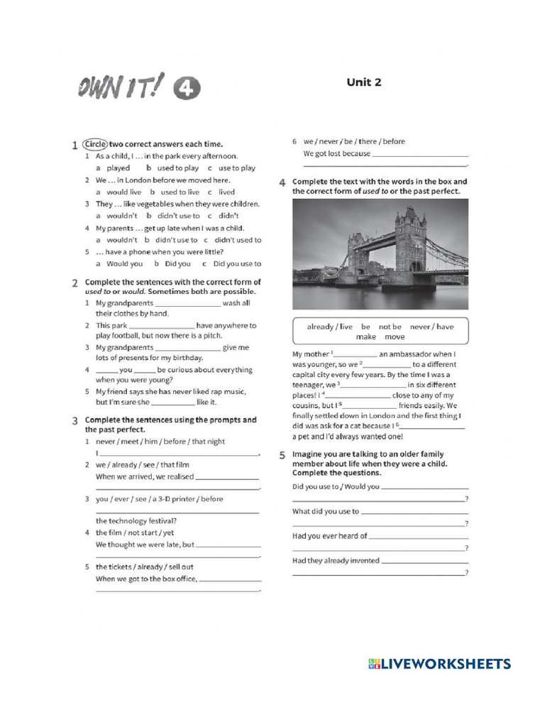 Own It 4 - Test - U02 | PDF