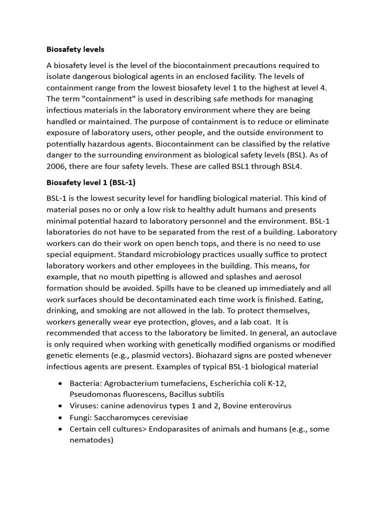 Good Laboratory Practice | Download Free PDF | Safety | Microbiology