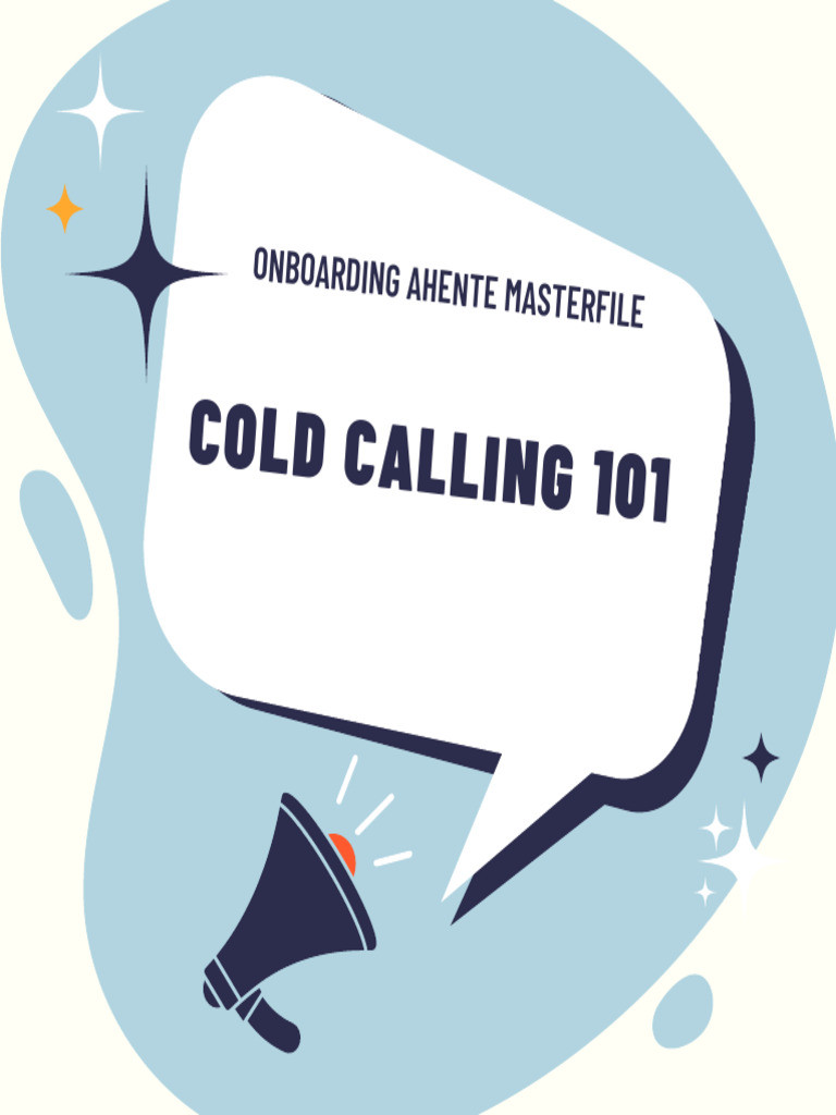 #4 Cold Calling 101 | Download Free PDF | Sales | Communication