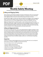 Safe Lifting and Rigging Guide | PDF