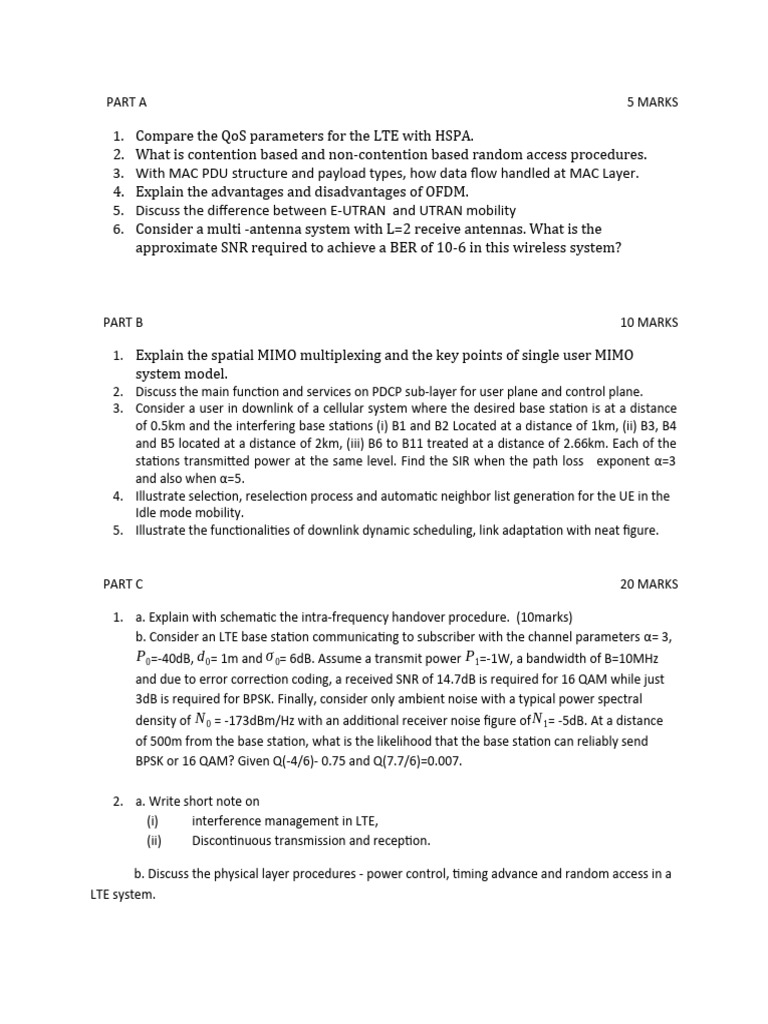 PART B | Download Free PDF | Mimo | Computer Networking