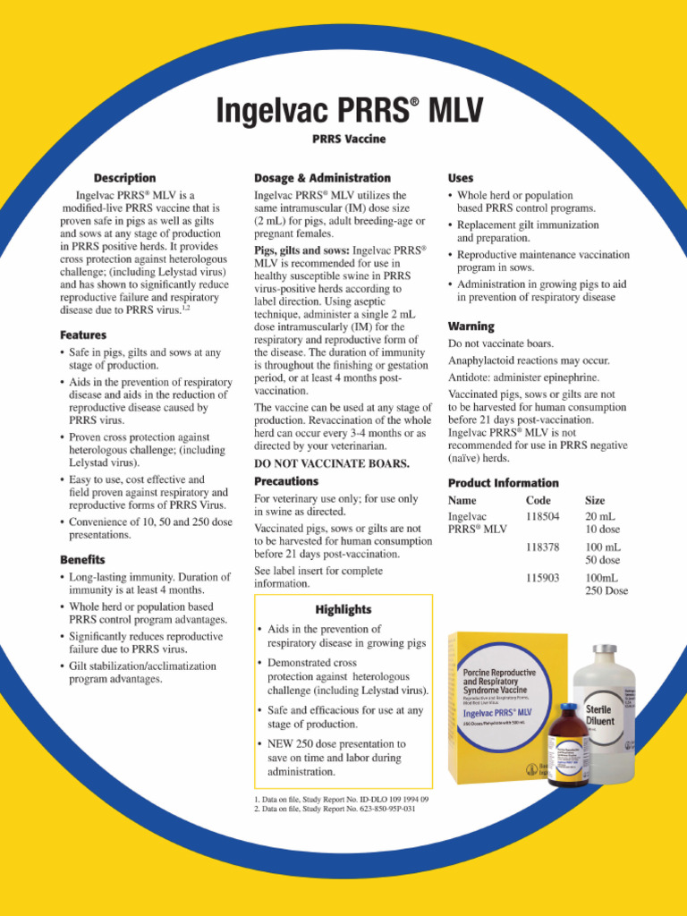 Ingelvac_PRRS_MLV_Reference_Page | PDF