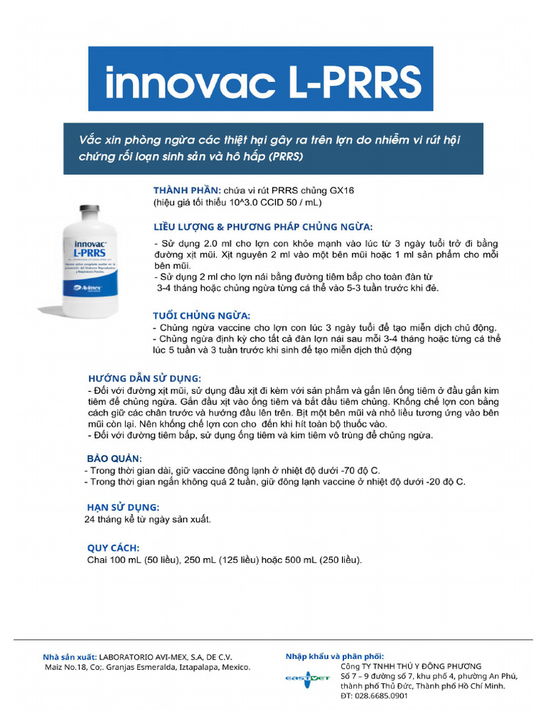 Leaflet-Innovac-L-PRRS-08.2022 | PDF