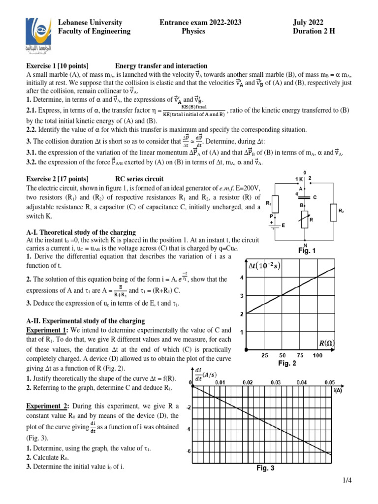 2022 - Physics - English | PDF | Collision | Force