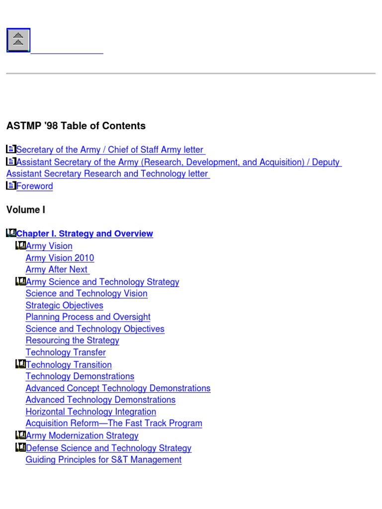 1998 Army Science and Technology Master Plan | PDF | United States Army ...