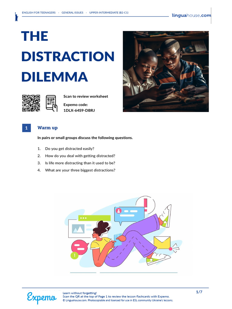 The Distraction Dilemma for Teens | PDF