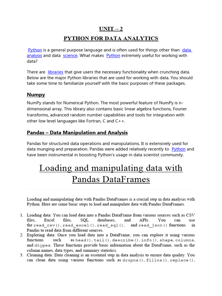 Unit-2 Bda | PDF | Outlier | Quartile