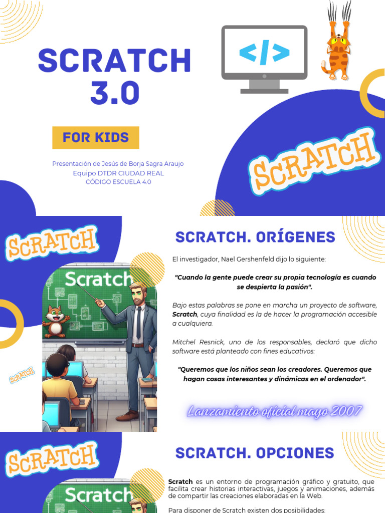 Scratch 3.0 Sem. E4.0 | PDF | Scratch (lenguaje de programación) | Software
