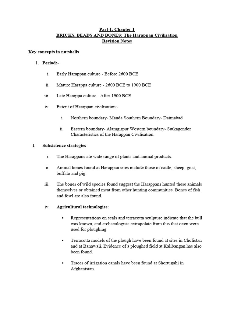 History CH 1 Class 12 | PDF | Archaeology