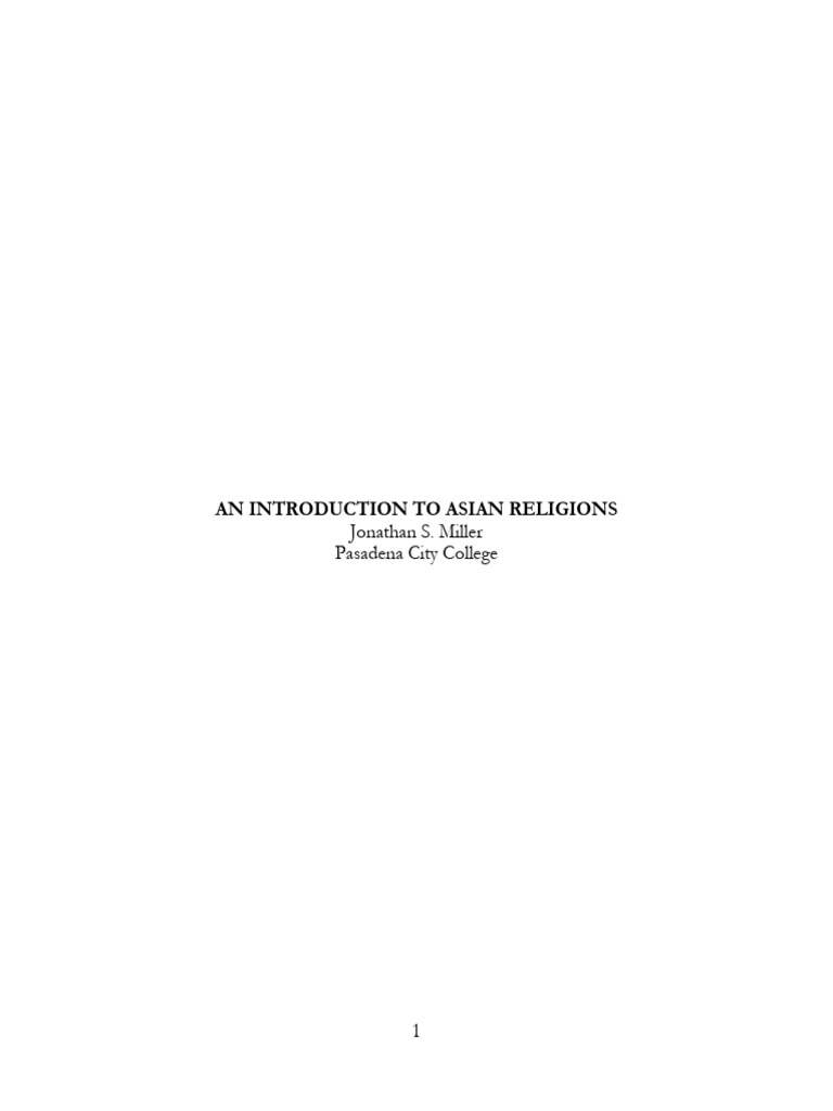 An Introduction To Asian Religions Textbook 1-1 | PDF | Evolution ...