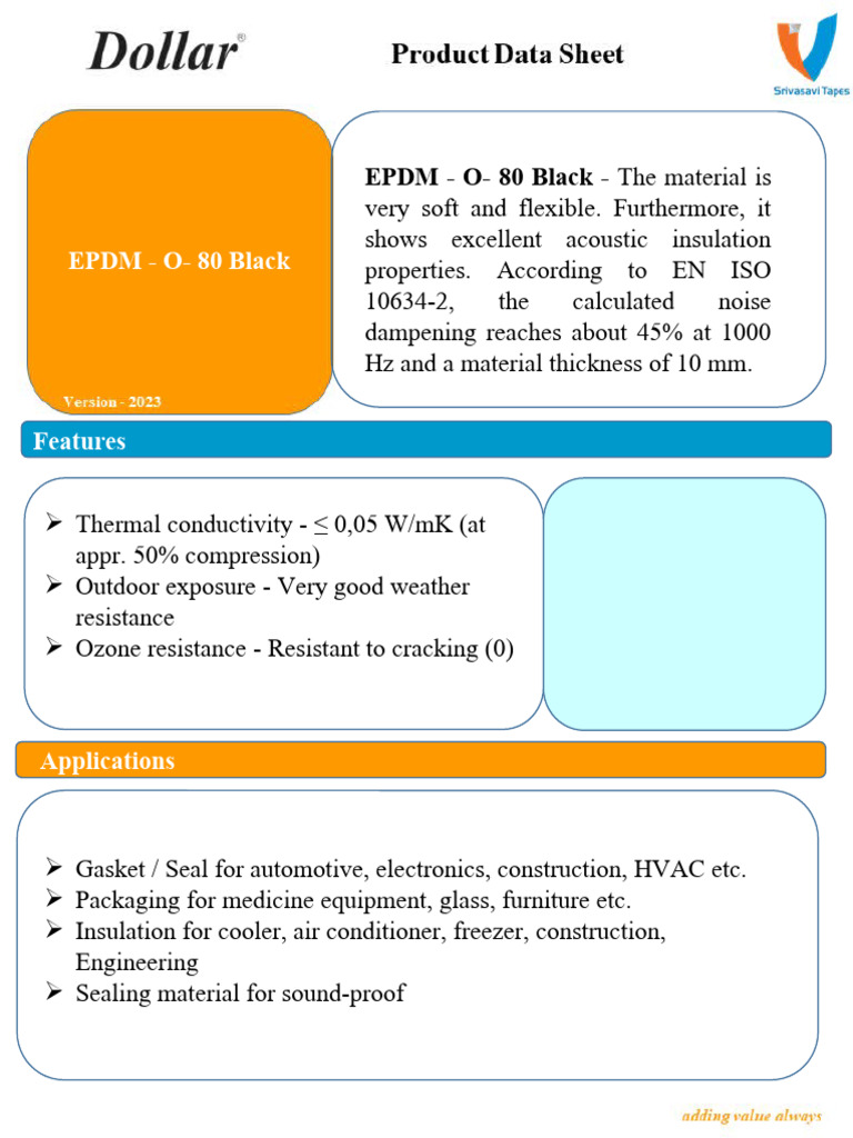 EPDM - O - 80 Black | PDF