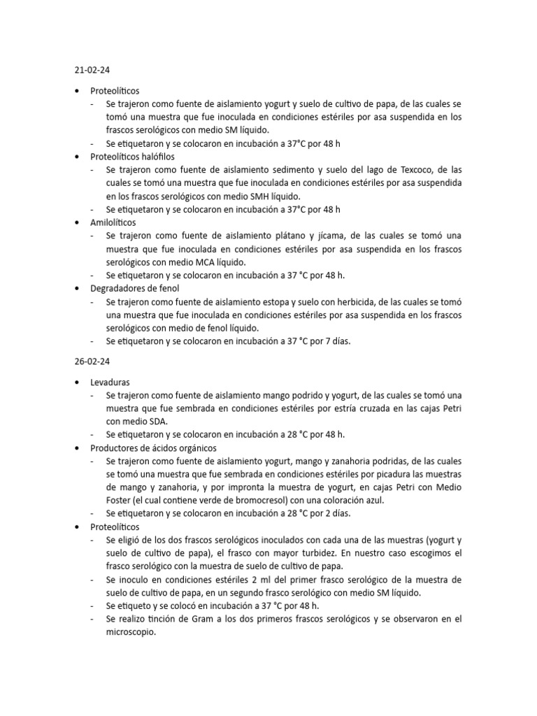 Bitacora P1 | PDF | Biología