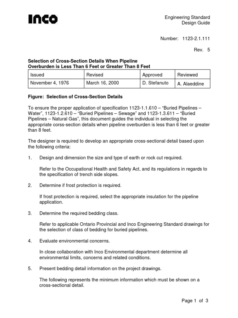 Burial Methods-Selection Guide For Depths 6 and 8 - Rev 5 | PDF | Civil ...