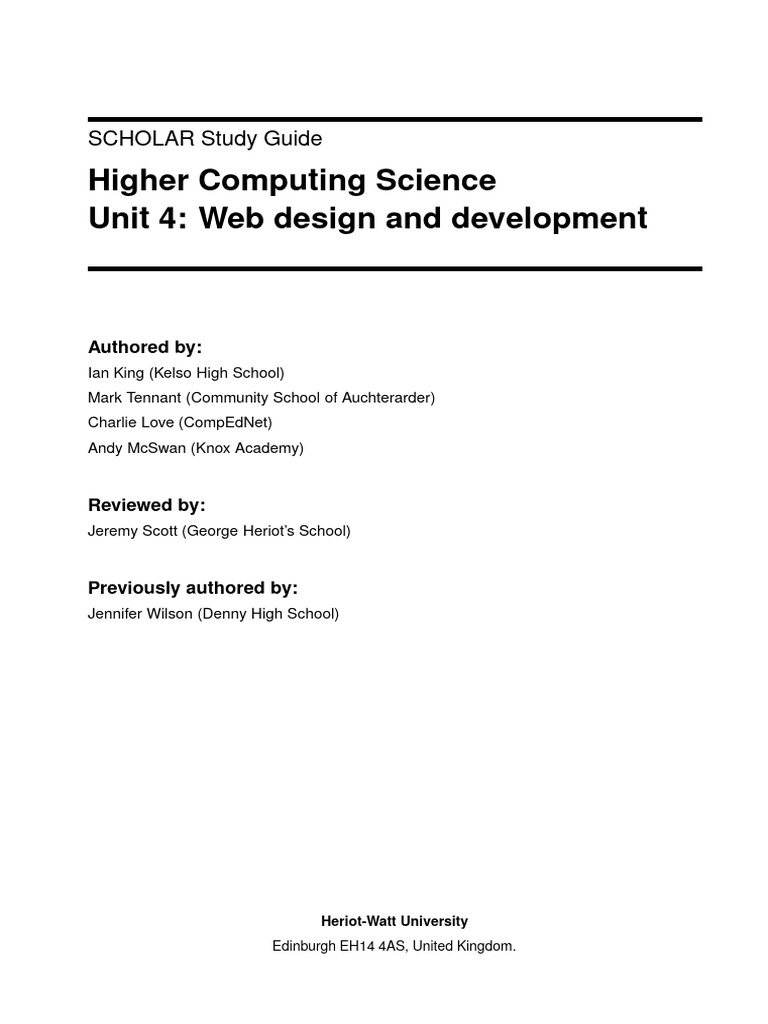 Web Design and Development | PDF | Usability | User Experience