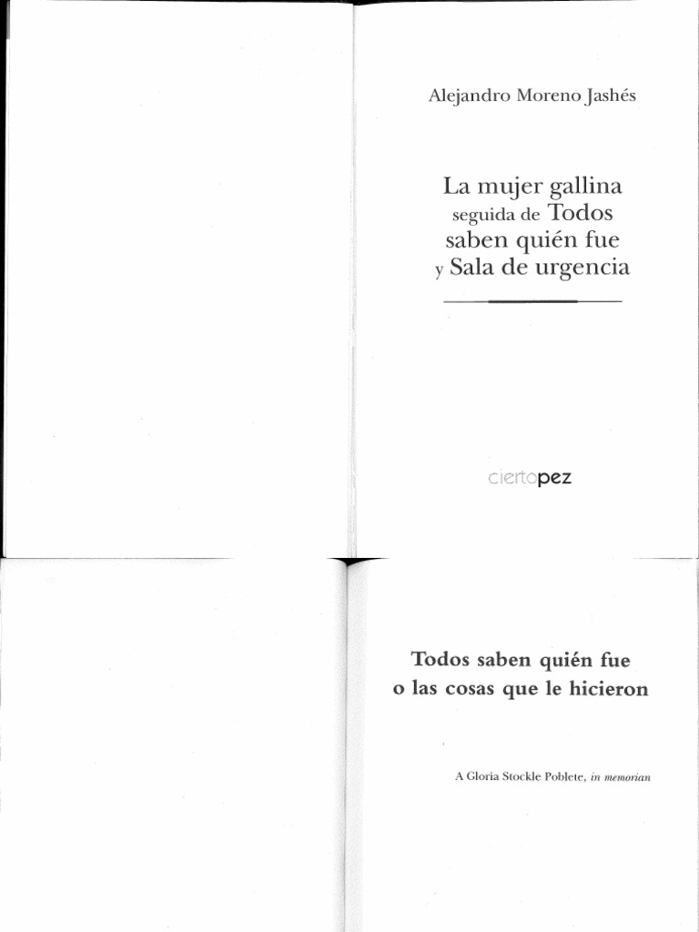 Todos Saben Quien Fue o Las Cosas Que Hicieron | PDF