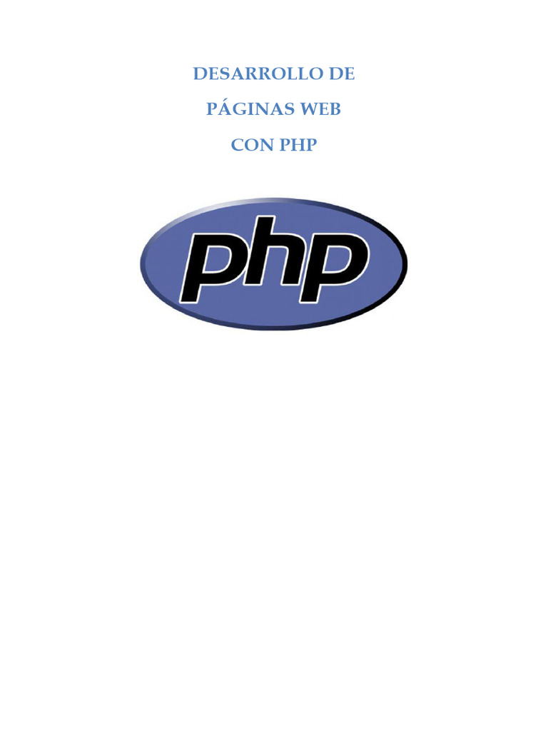 Desarrollo de Páginas Web Con PHP | PDF | Php | Red mundial