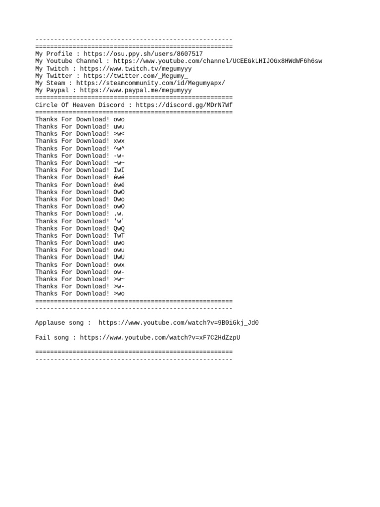 Thanks For Download Owo! | PDF