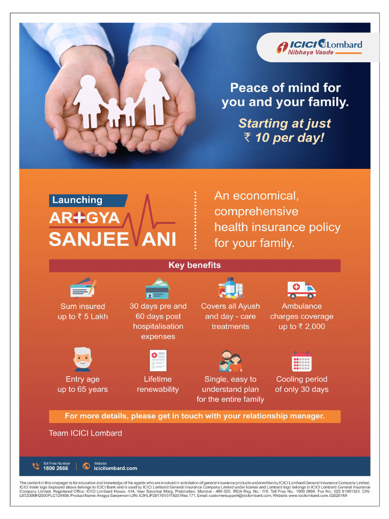 Aarogya Sanjeevani Onepager | PDF