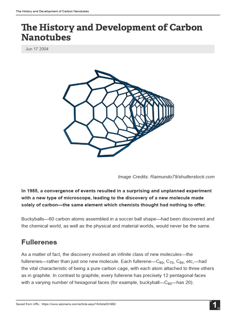 3 The-History-and-Development-of-Carbon-Nanotubes | PDF | Carbon ...