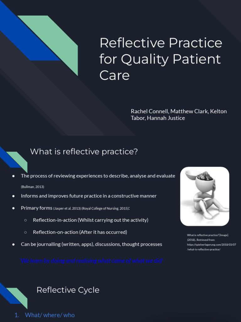 NURS7112 Group Assignment Presentation | PDF | Nursing | Reflective Practice