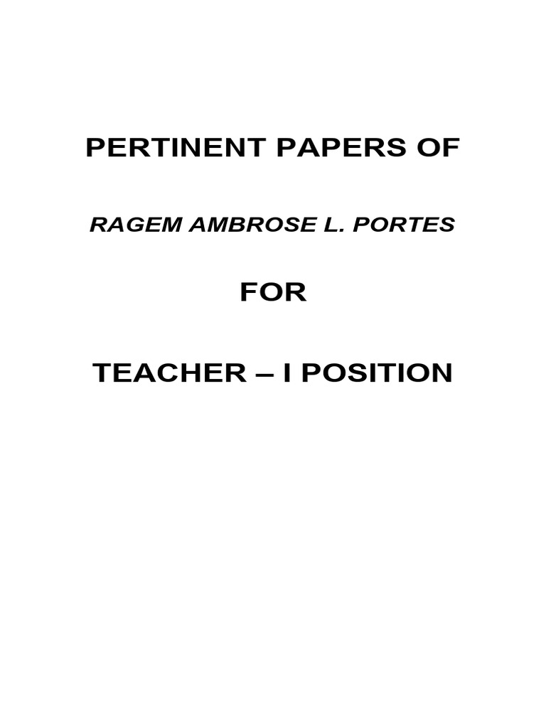 pertinent papers | Download Free PDF | Teachers | Learning