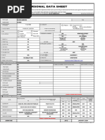 CS Form No. 212 Personal Data Sheet Revised | PDF