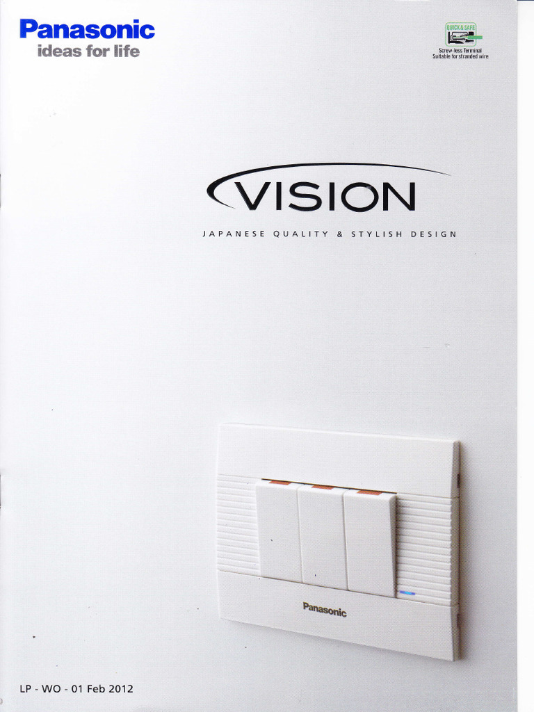 Panasonic Vision. | PDF