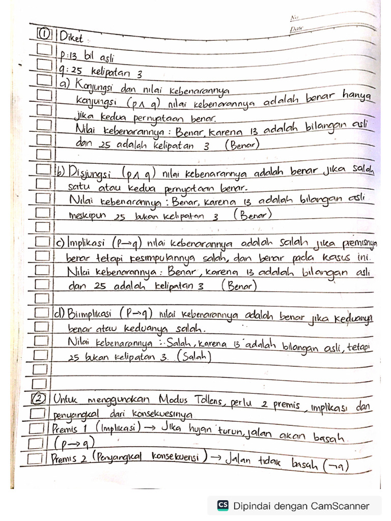 MTK tt1 AMELIA DWI RAHAYU (858798044) | PDF