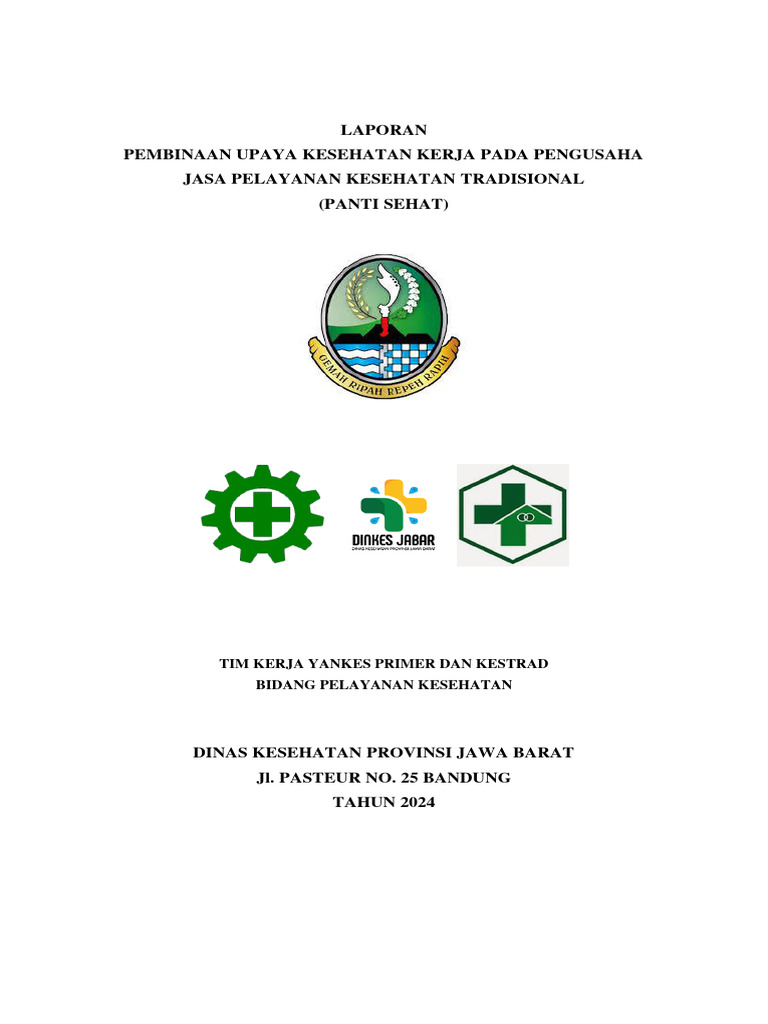 Laporan Pembinaan UKK Panti Sehat 2024 | PDF