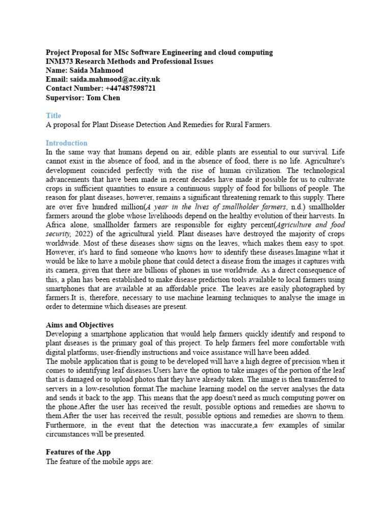 Project Proposal-Saida-adcr513 | PDF | Artificial Neural Network ...