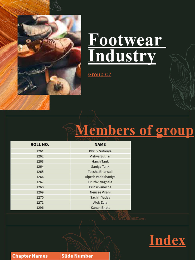 C7-FOOTWEAR INDUSTRY PPT Final | PDF | Shoe | Packaging And Labeling