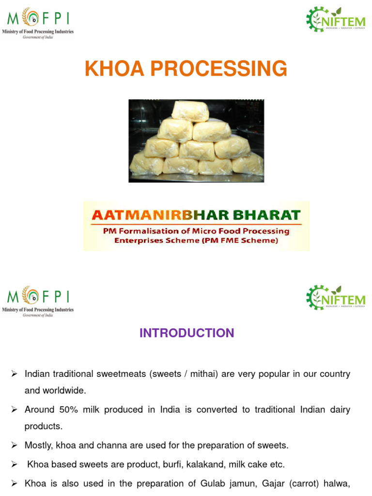 Khoa Processing | PDF | Milk