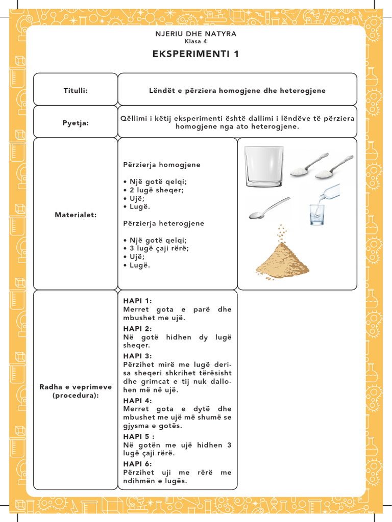 Njeriu Dhe Natyra - Eksperimente - 01.08.2023 | PDF