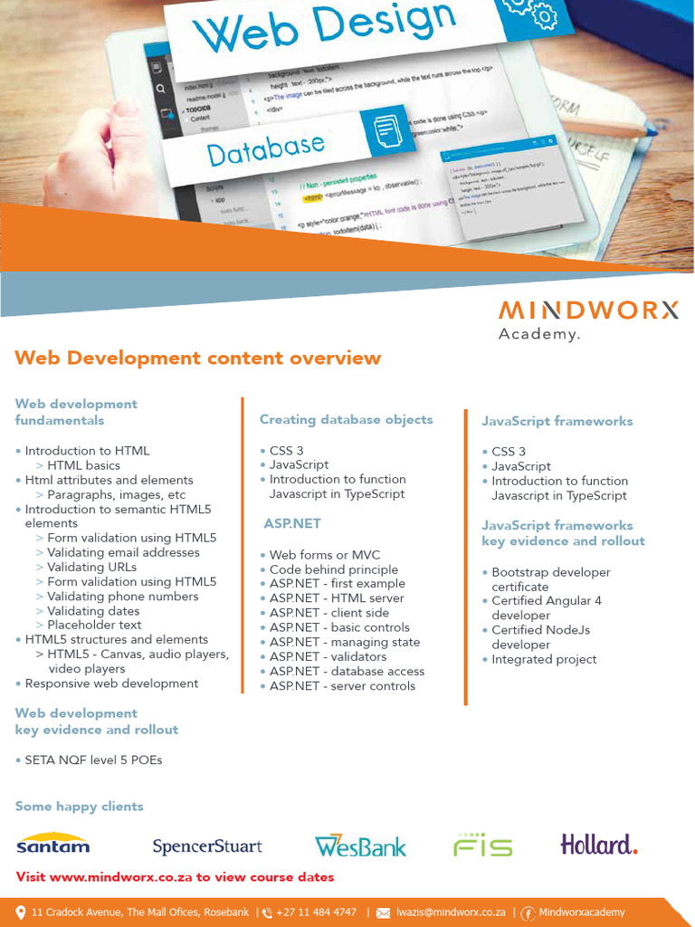 Mindworx Academy Webdesign Overview | PDF