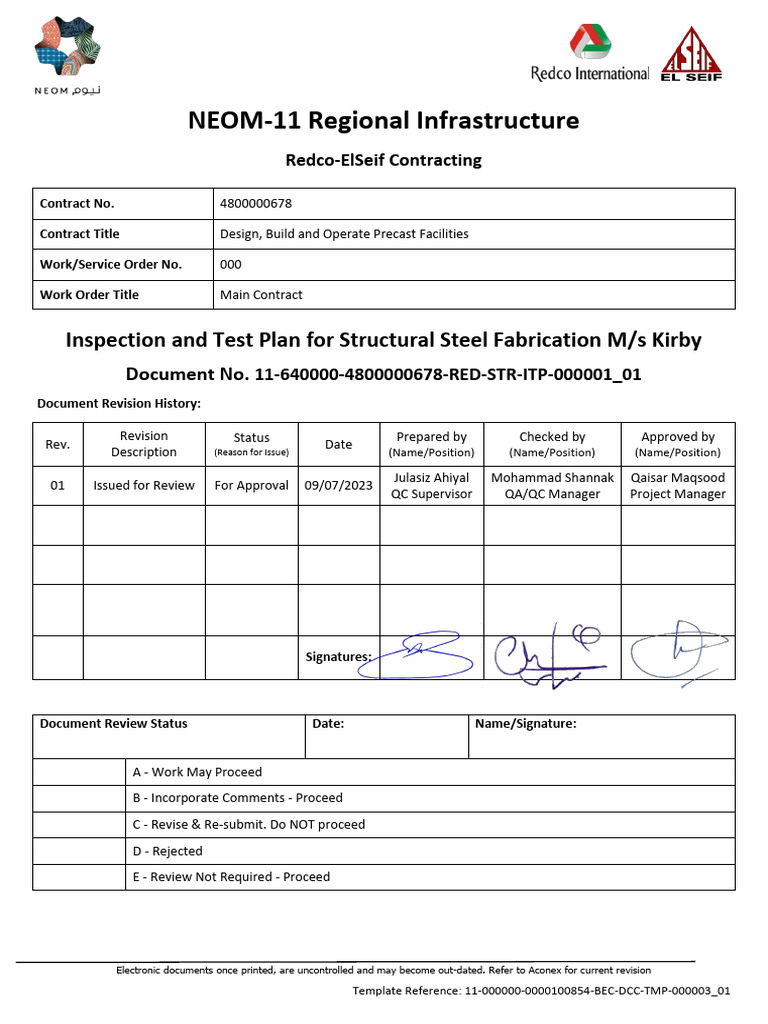 ITP Welding | PDF | Welding | Construction