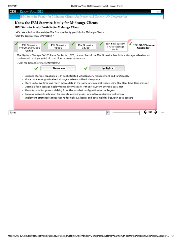 IBM Know Your IBM Education Portal - Scorm - Frame Page 8 | PDF ...