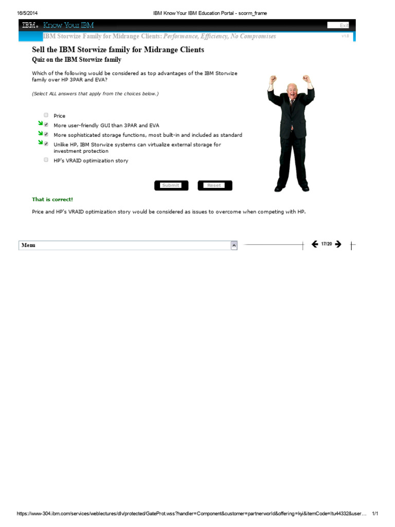 IBM Know Your IBM Education Portal - Scorm - Frame Page 17 | PDF