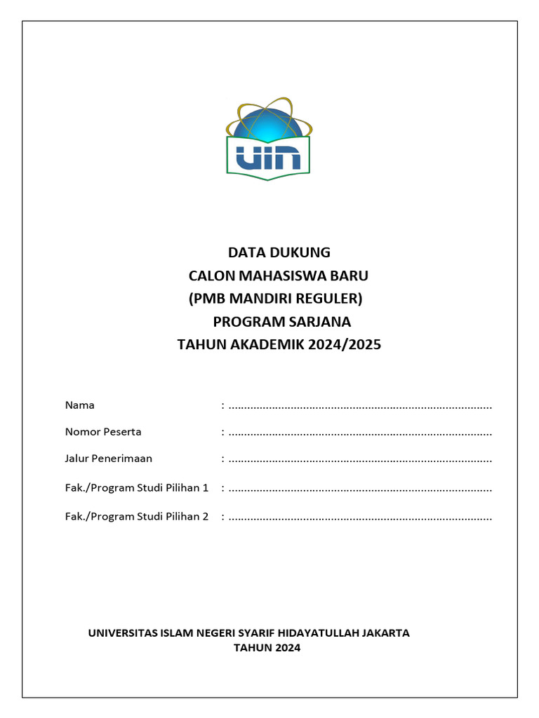 Formulir Pengajuan UKT 2023 2024 v1 Mandiri Reguler | PDF