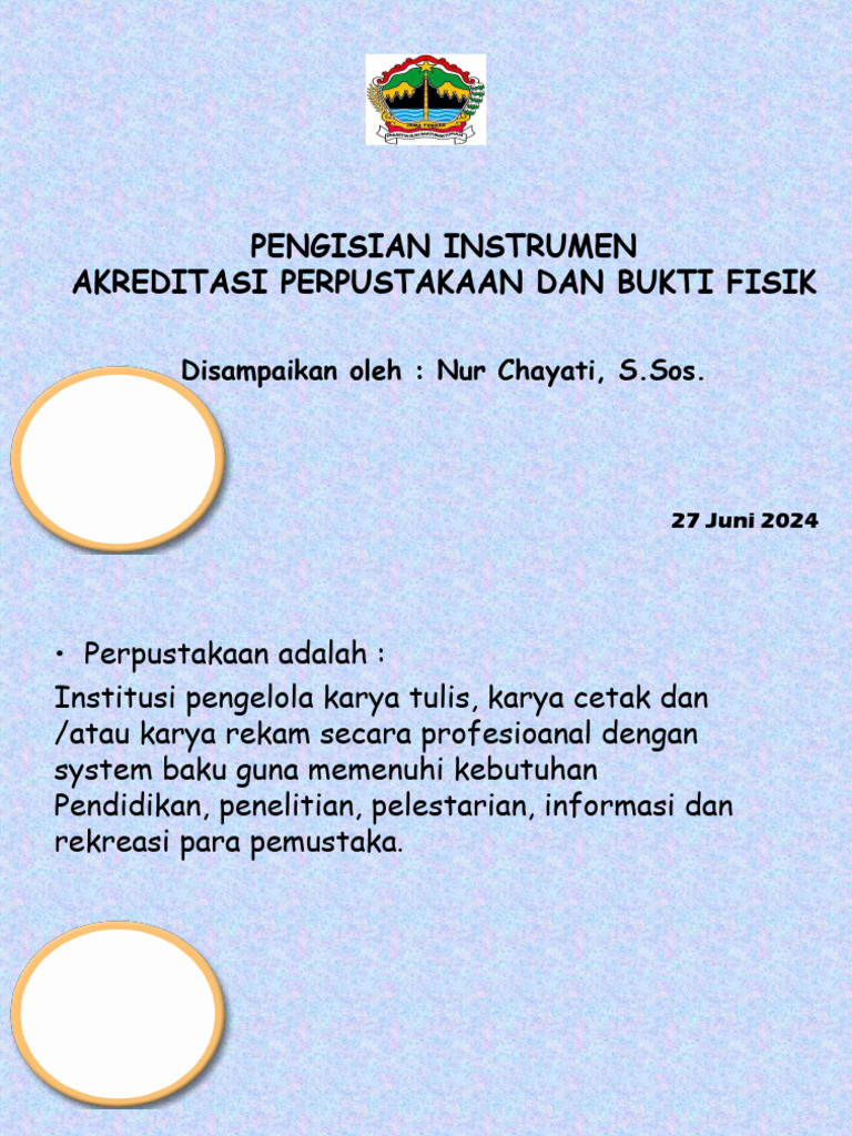 Pengisian Instrumen Akreditasi Dan Bukti Fisik | PDF | Griya & Taman