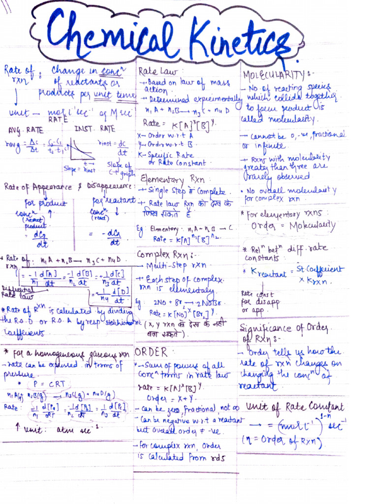 Chemical Kinetics | PDF